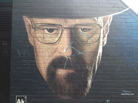 Manchester Breaking Bad graffiti desecrated as vandals daub 'Walter Sh ...