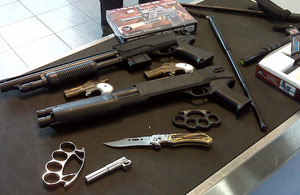Samurai swords, knuckle dusters and a BLOW PIPE: The deadly weapons ...