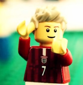 Legooooooaall! Former Manchester United star David Beckham immortalised ...