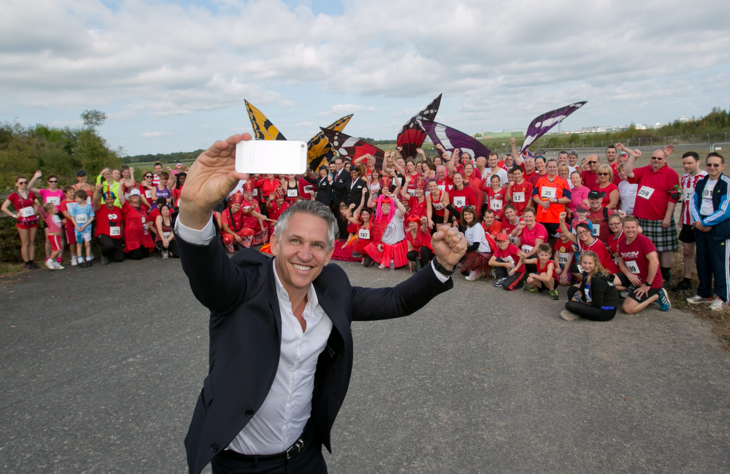 Flying Start: Gary Lineker puts the run into runway to lead Comic ...