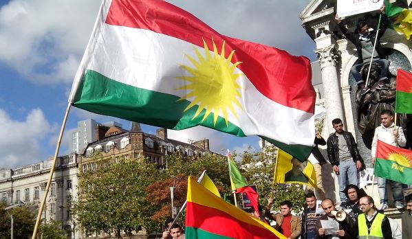 Kurdish protesters swarm Manchester in call for stronger action as Isis ...