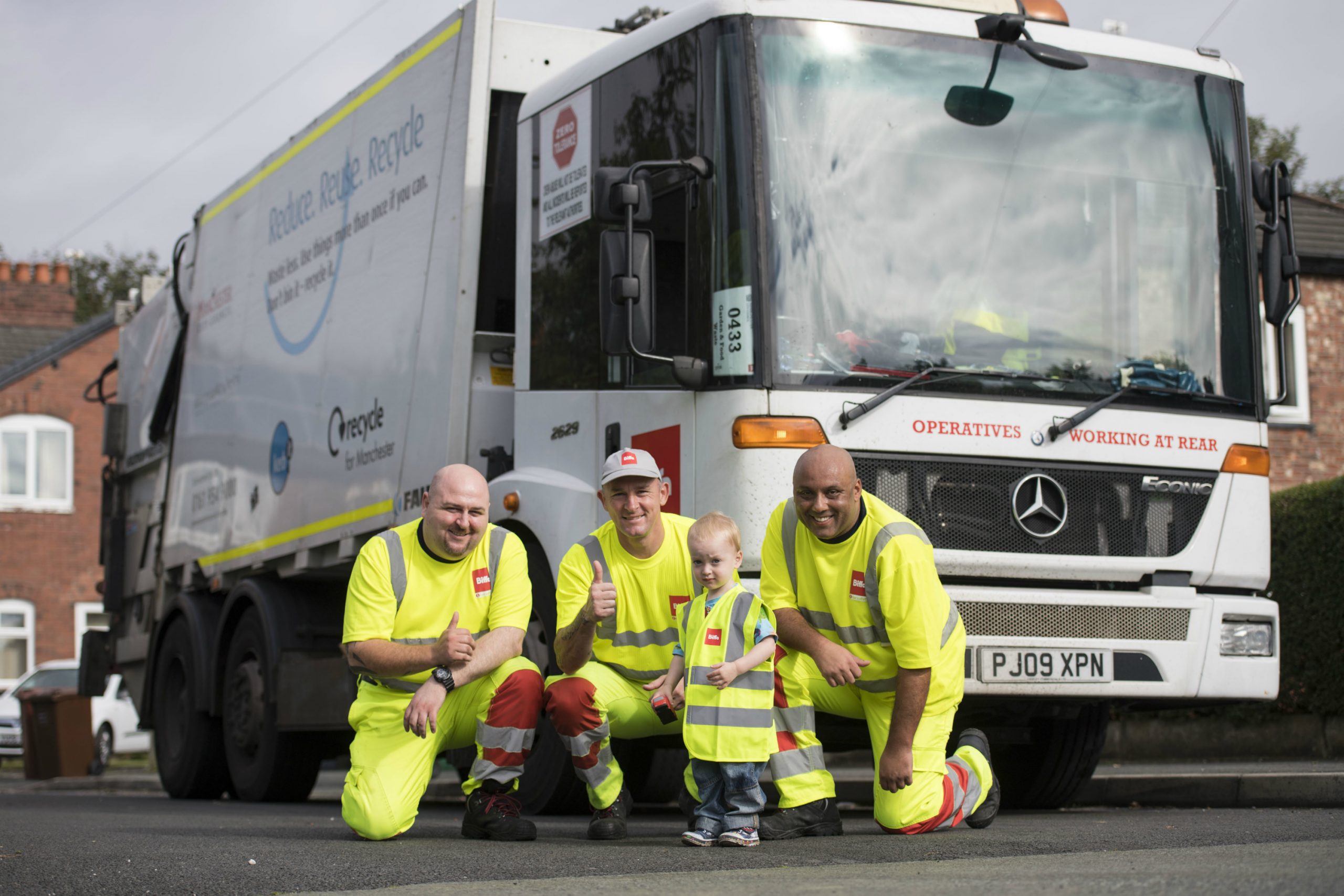 Chorlton bin men make it a second birthday to remember for Reuben ...