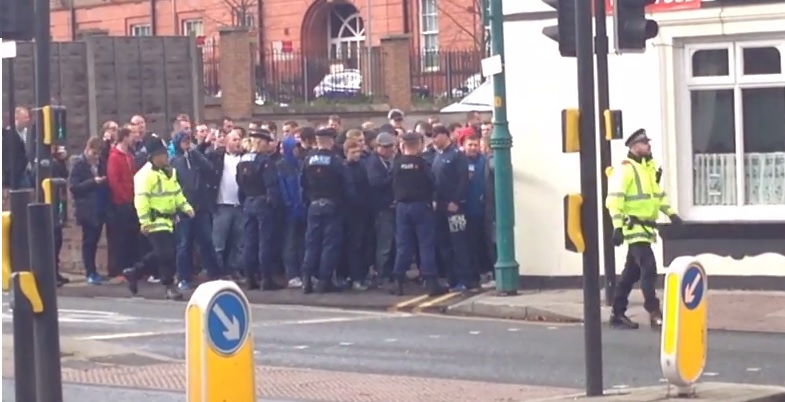 GMP slammed over 'police brutality' as Stockport fans clash with ...