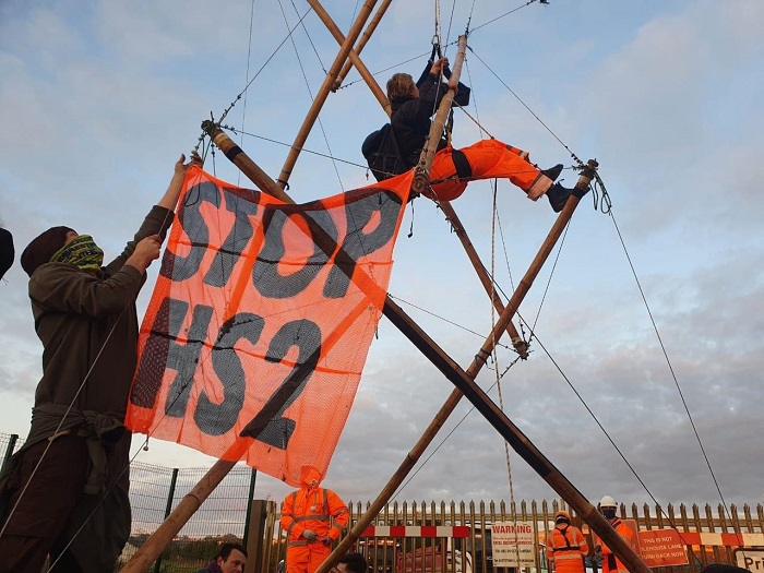 Twenty one activists arrested in protest against HS2 - Mancunian Matters