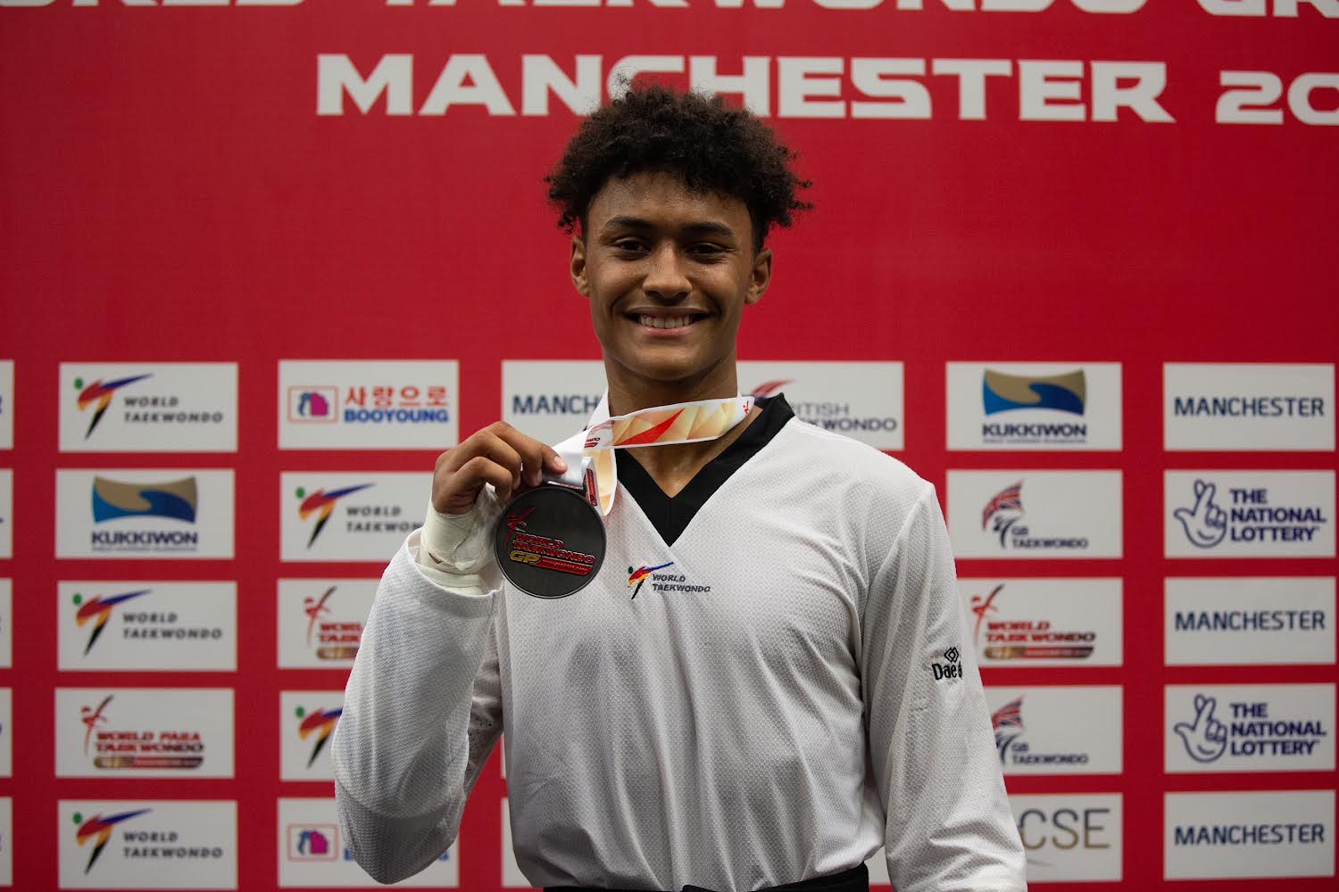Caden Cunningham secures silver at the Manchester World Taekwondo Grand ...