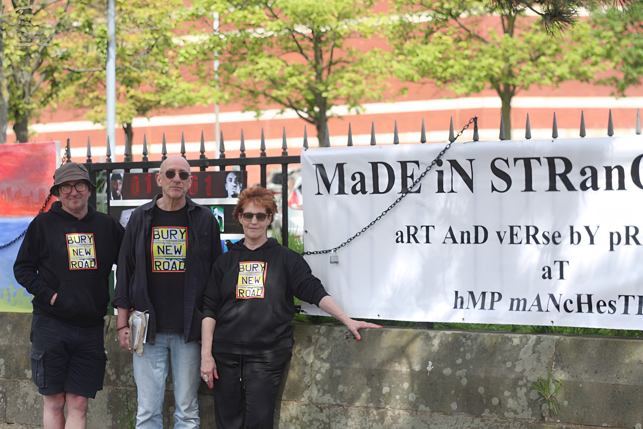 'Made in Strangeways': The prisoners' art chained to the railings of ...