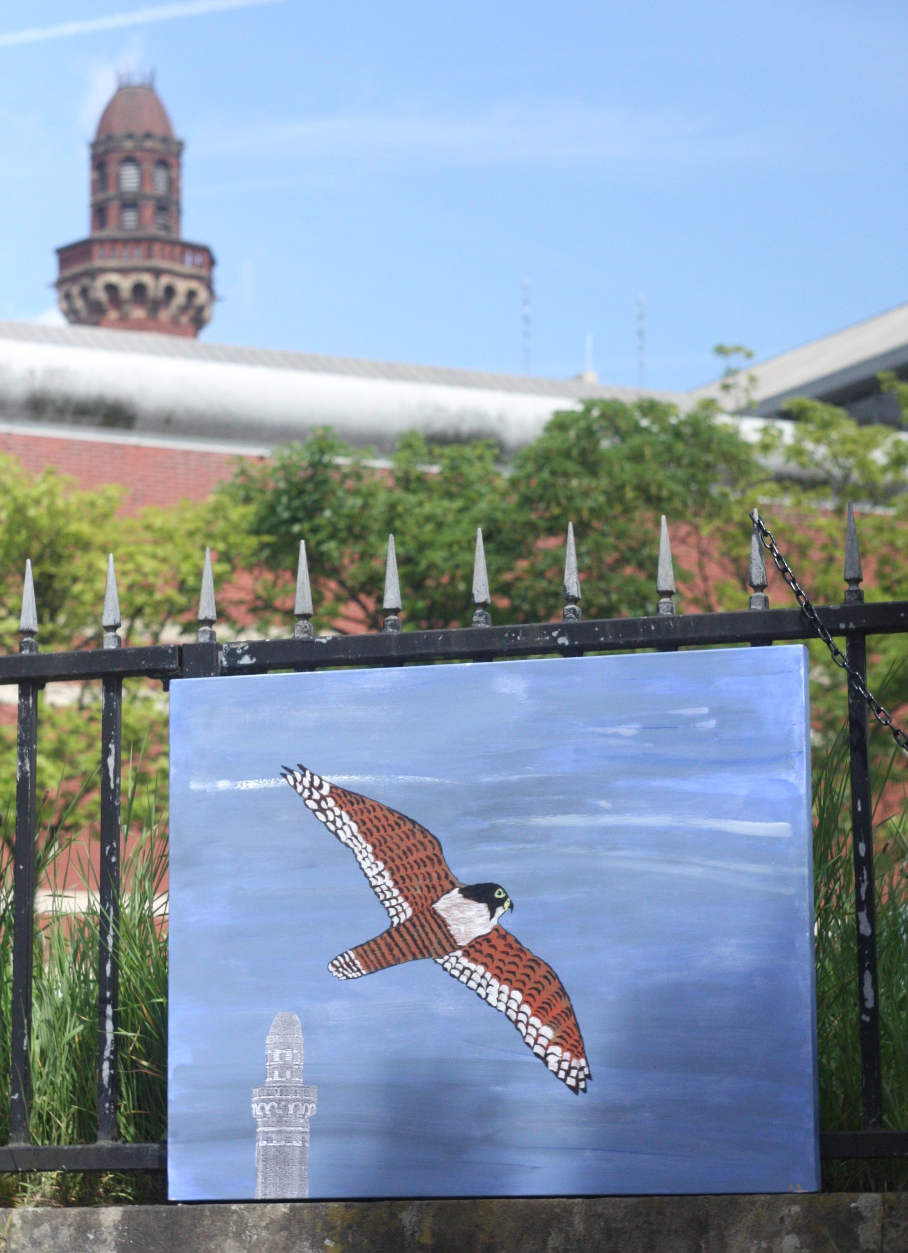 'Made in Strangeways': The prisoners' art chained to the railings of ...