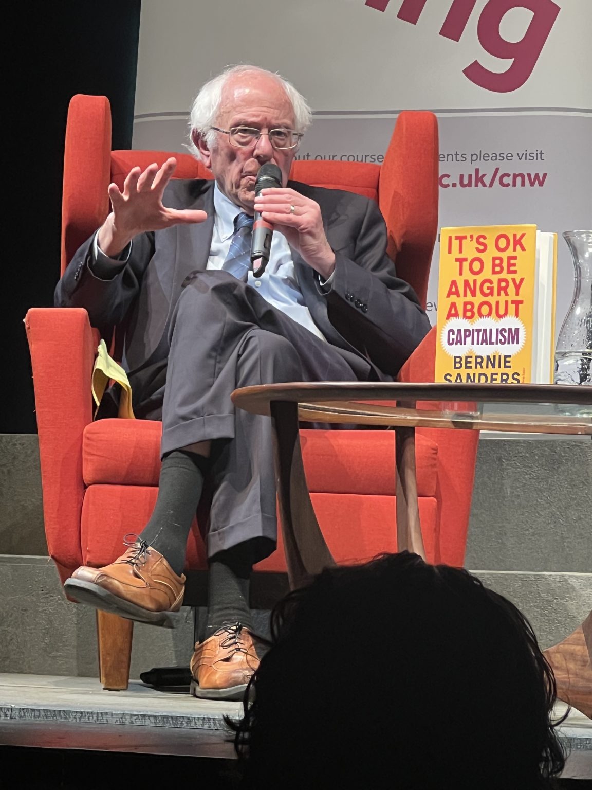 Bernie Sanders at the Manchester Literature Festival: "Big money ...