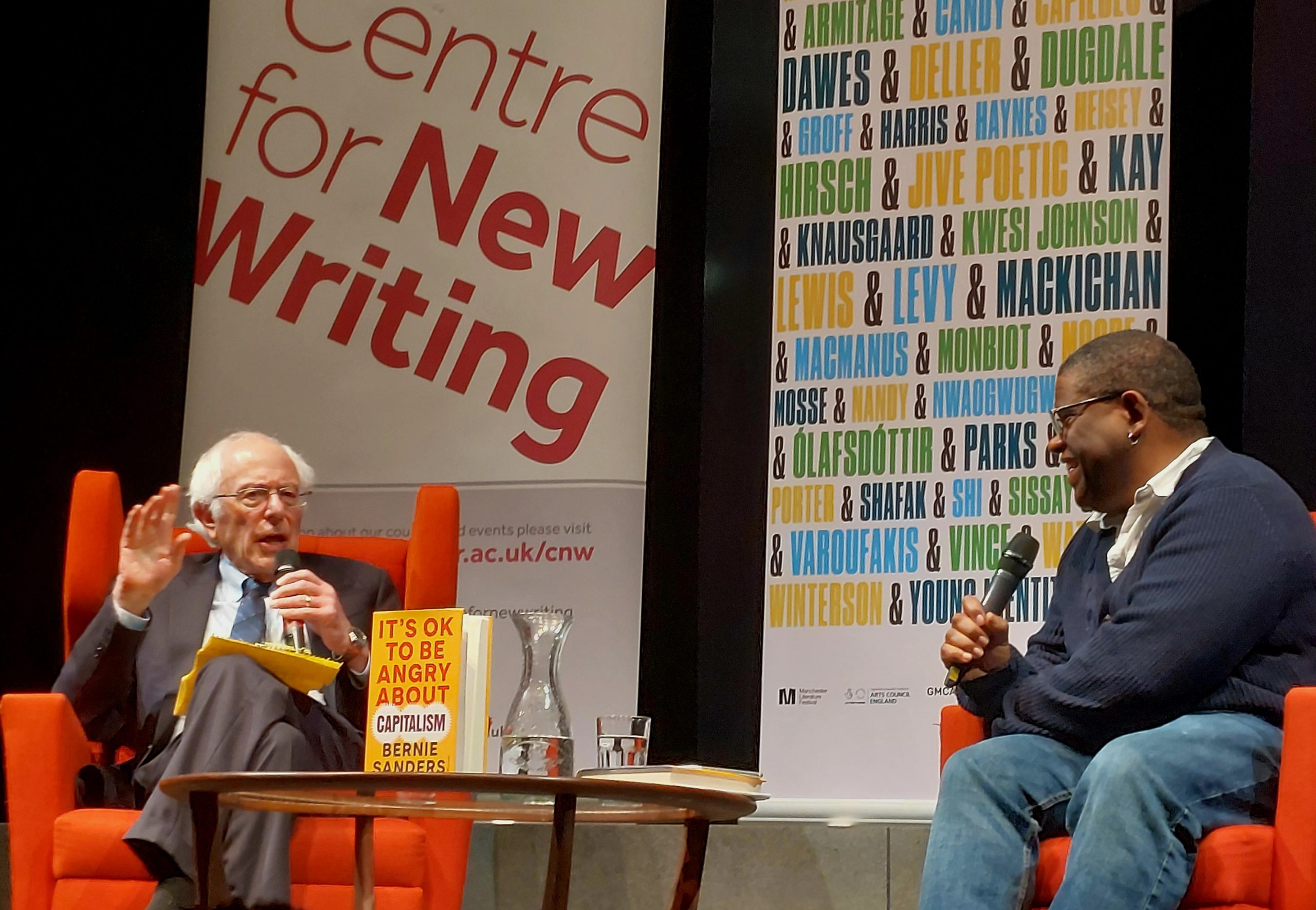 Bernie Sanders at the Manchester Literature Festival: "Big money ...