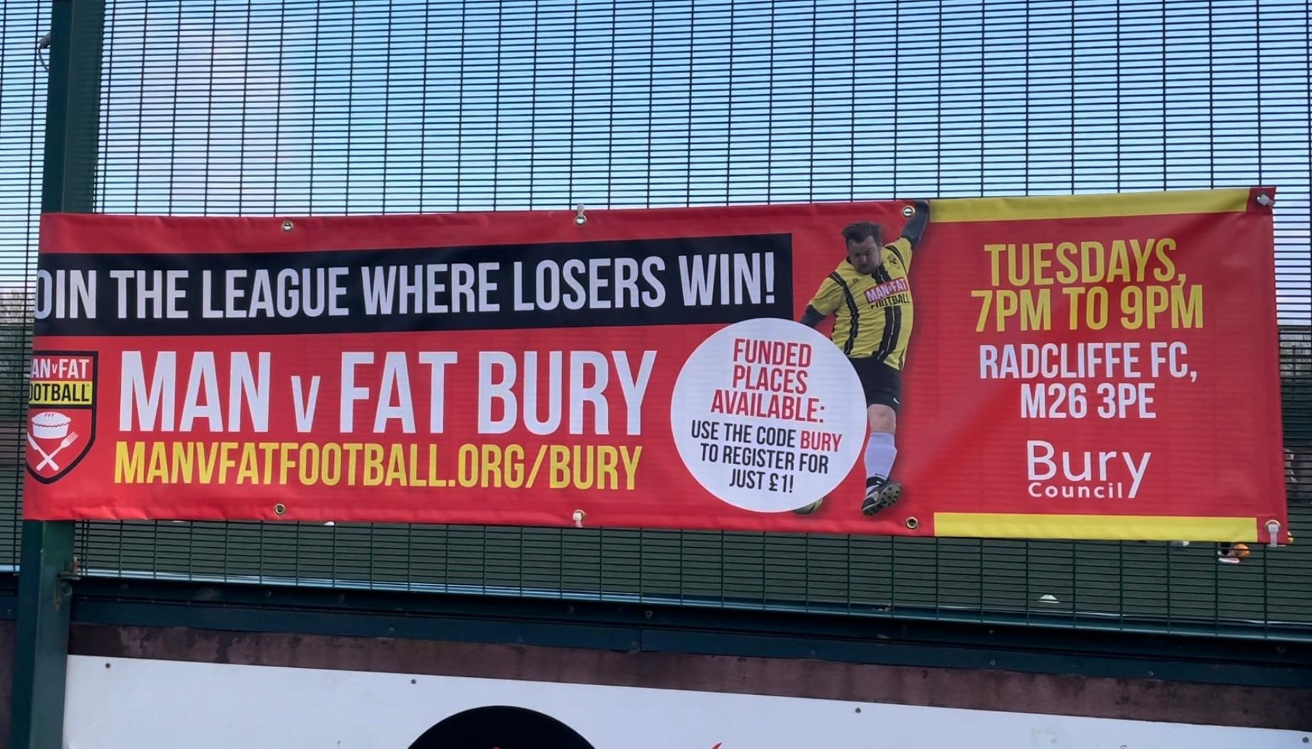 MAN v FAT: Bury welcomes weight loss wins through football fitness ...